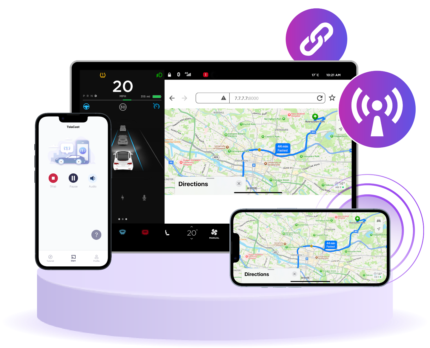 1001 TVs with Wireless Screen Mirroring for Tesla