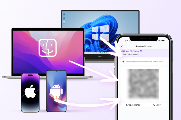 Screen Mirroring Receiver for iPhone, iPad & Android | 1001 TVs