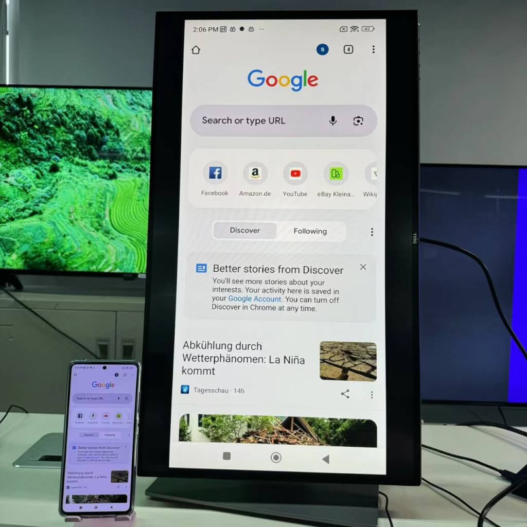 1001 TVs--Vertical screen mirror: Create a new visual experience