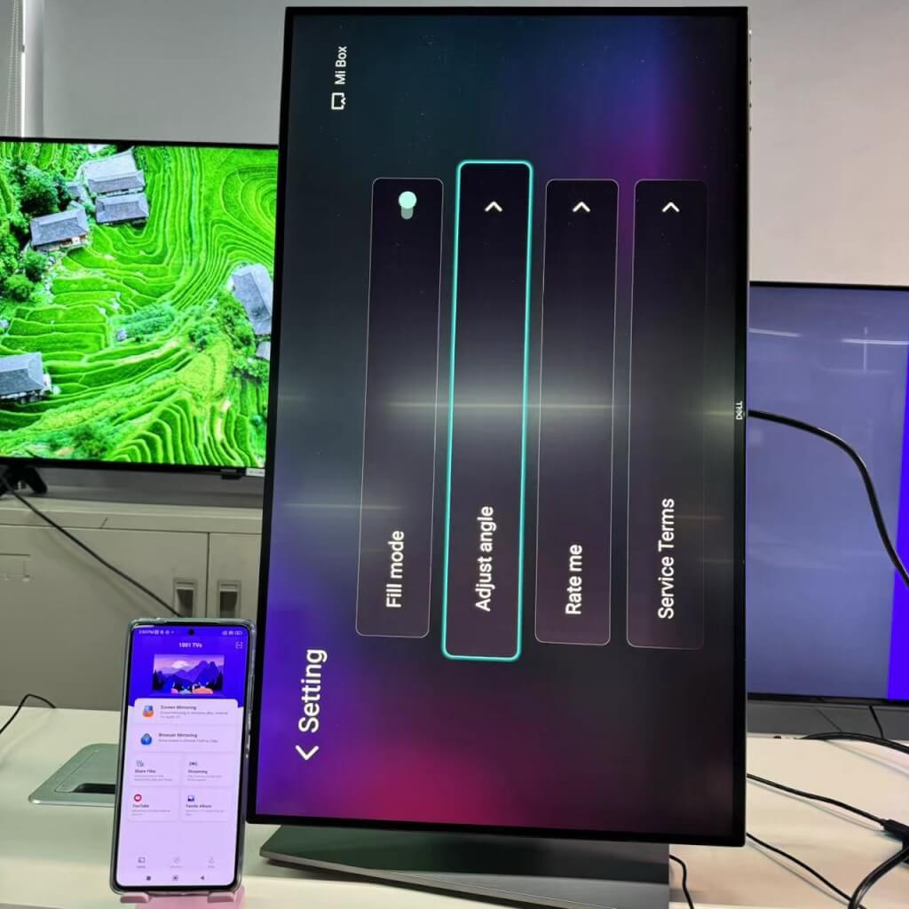 1001 TVs--Vertical screen mirror: Create a new visual experience