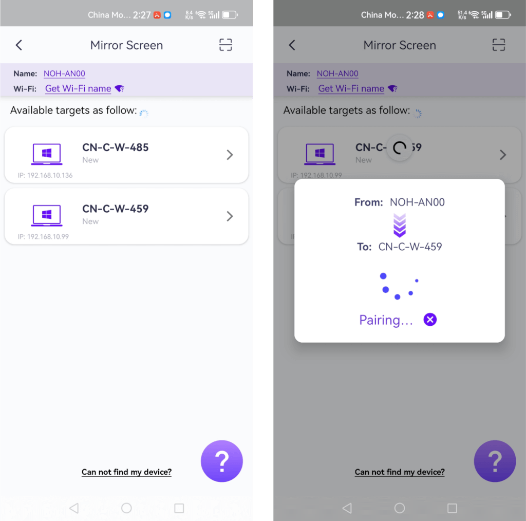 1001 TVs--[Android] How to Mirror Android phone Screen to PC