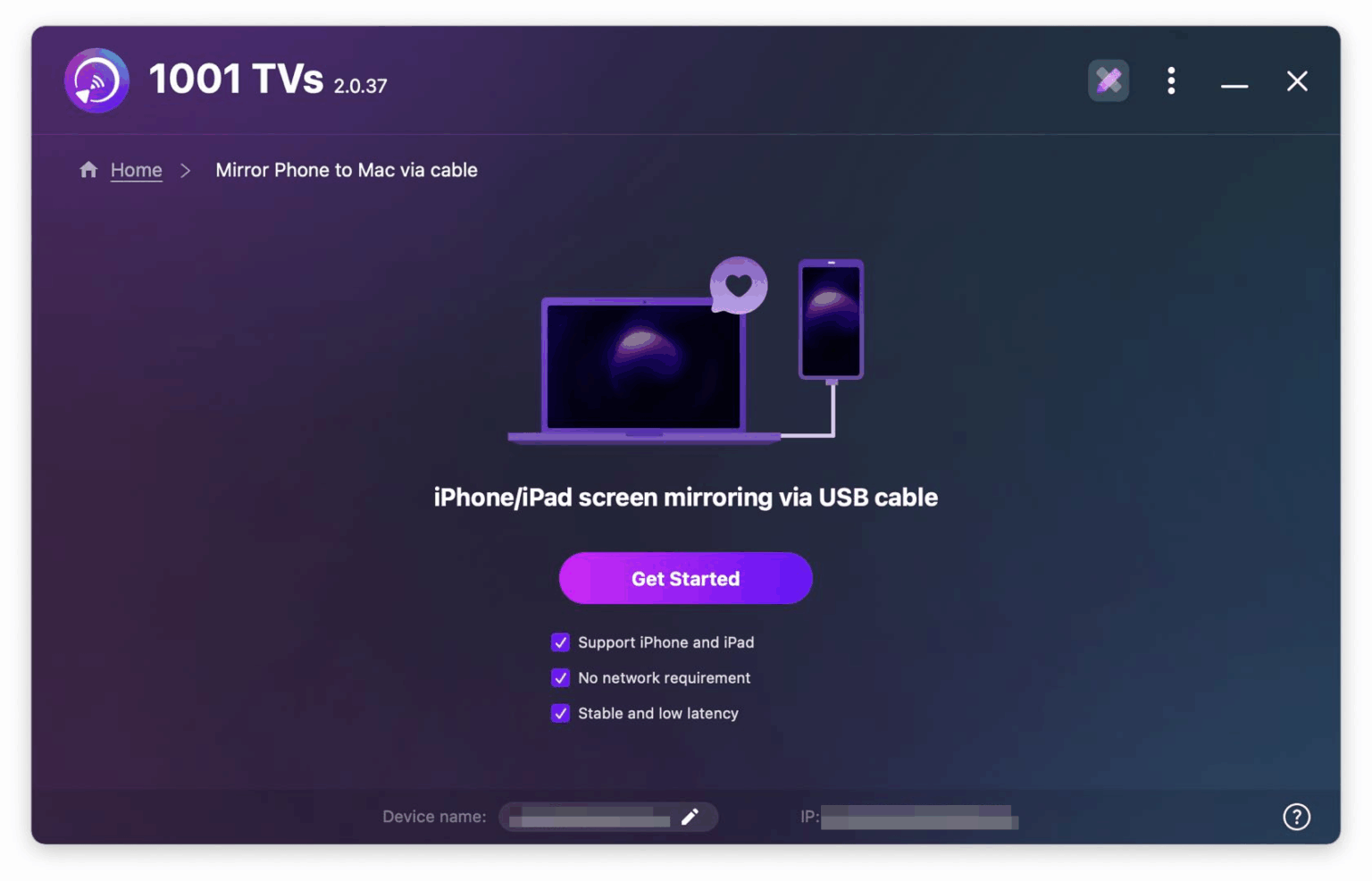 1001 TVs--How to Mirror iPhone to Mac via USB