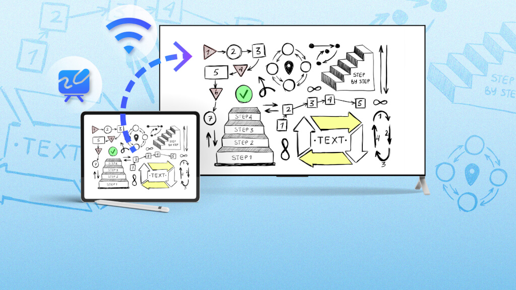 1001 TVs--How to Use the Whiteboard Feature on iOS and Mirror It to TV ...
