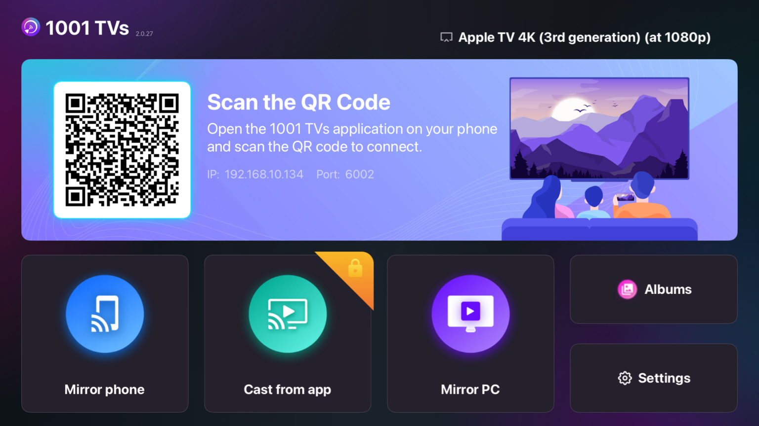 1001 TVs--Free Christmas Wallpapers for Apple TV on 1001 TVs