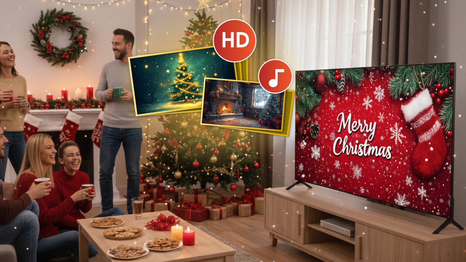 1001 TVs--Free Christmas TV Templates & Holiday Music on 1001 TVs (Plus ...