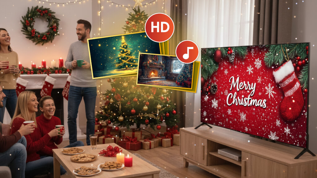 1001 TVs--Free Christmas TV Templates & Holiday Music on 1001 TVs (Plus ...